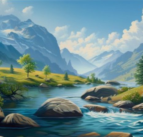 Obrazy na plátně - Jezera, řeky, vodopády